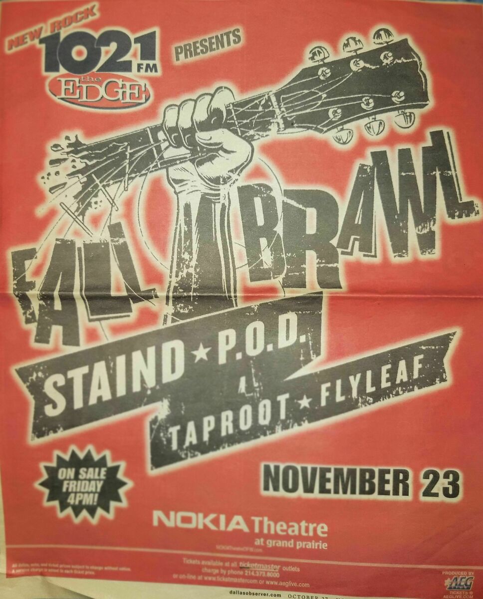 Staind Concert & Tour History (Updated for 2024) | Concert Archives