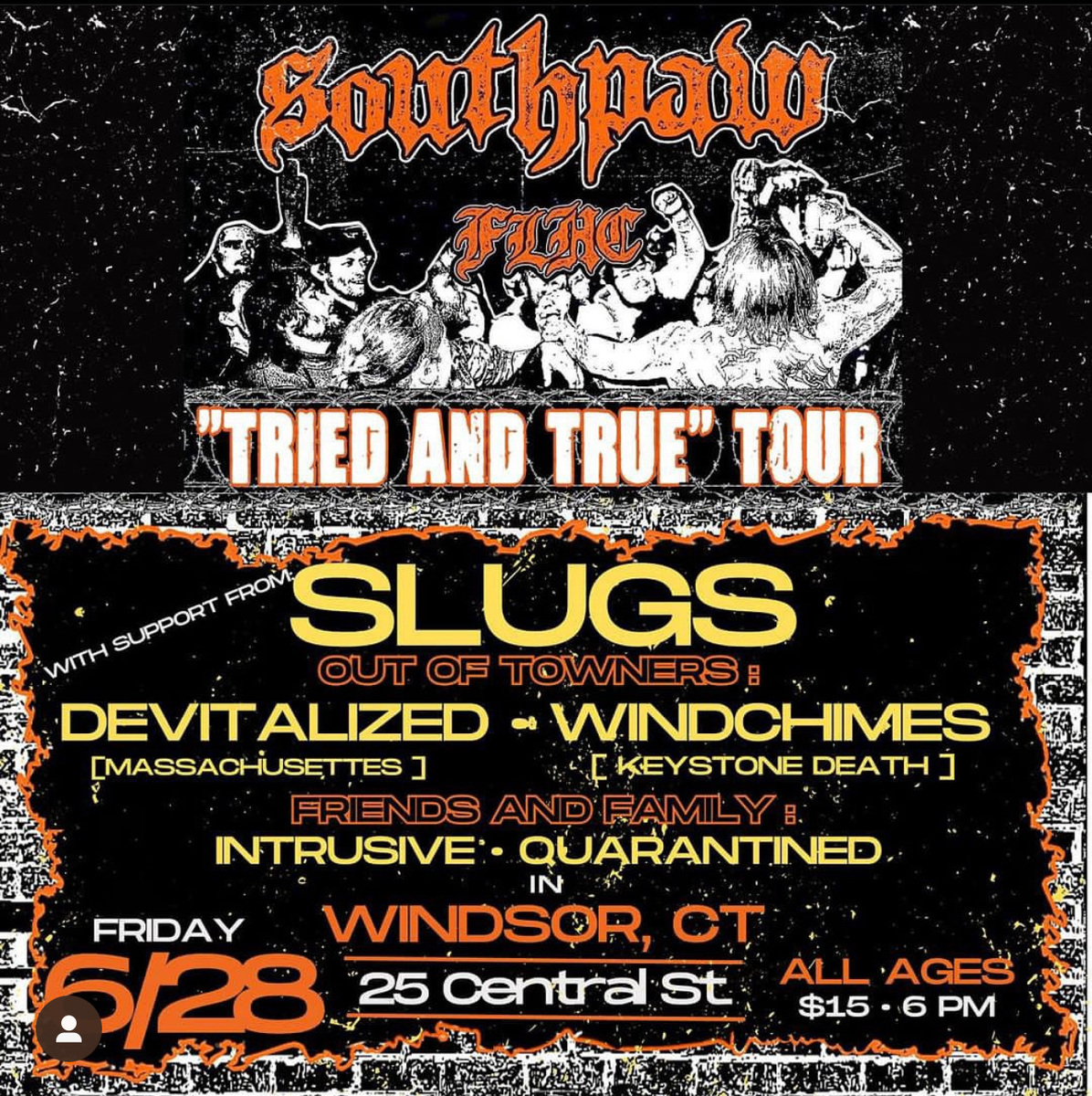 Slugs CT Concert & Tour History | Concert Archives