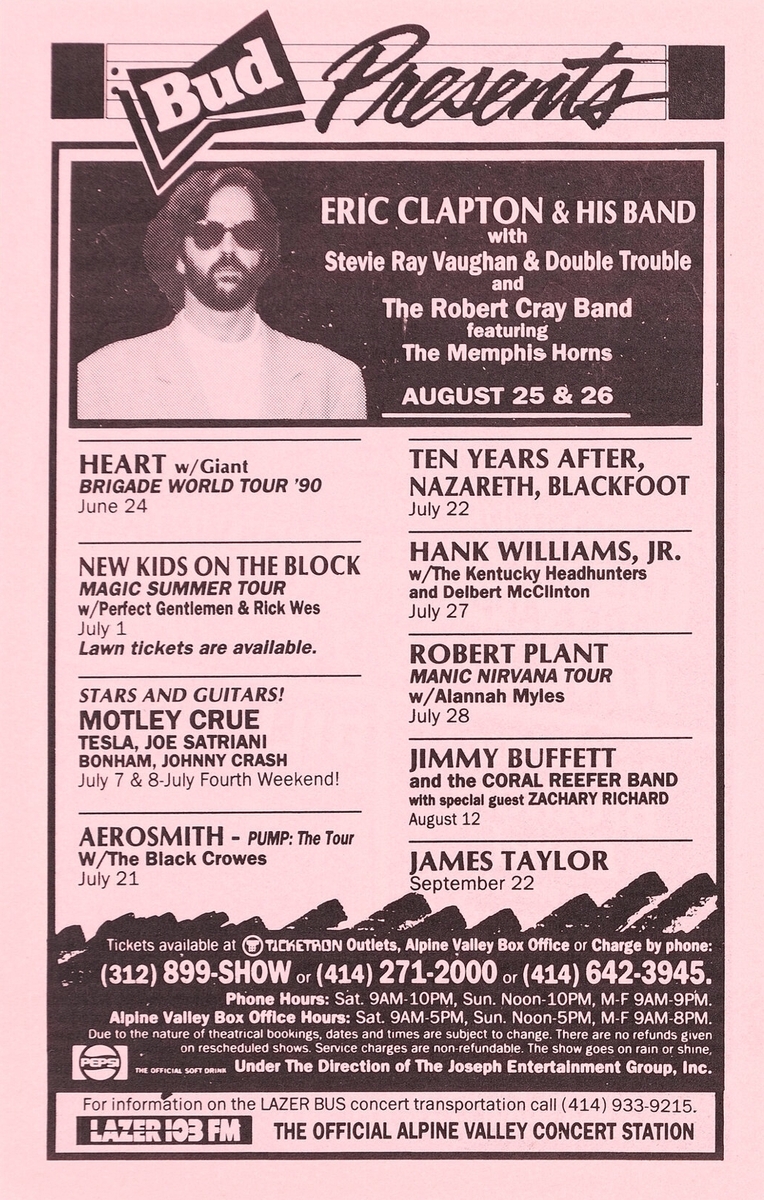 Heart's 1990 Concert & Tour History | Concert Archives