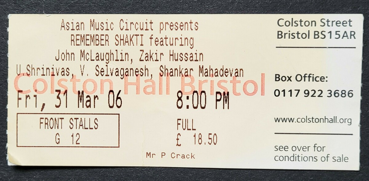 Remember Shakti Concert & Tour History | Concert Archives