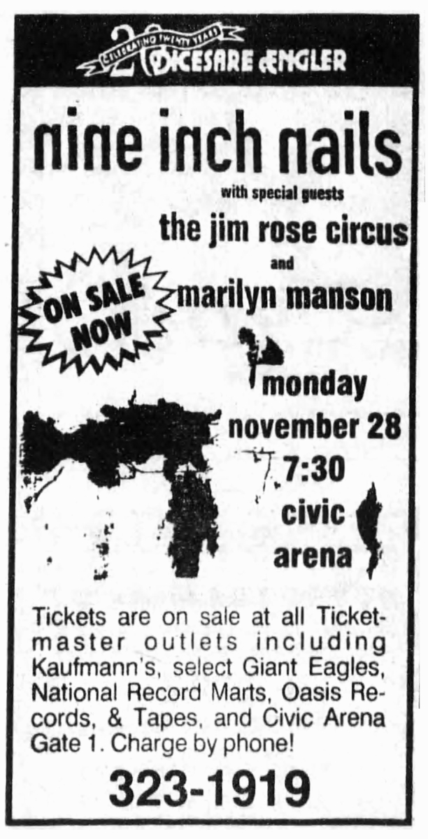 Nine Inch Nails Concert & Tour History | Concert Archives