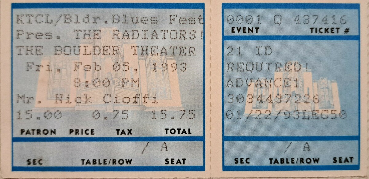 The Radiators Concert & Tour History (Updated for 2025) | Concert Archives