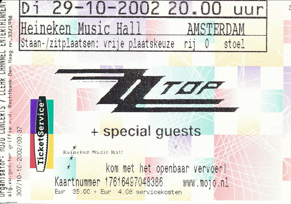 ZZ Top Concert & Tour History | Concert Archives