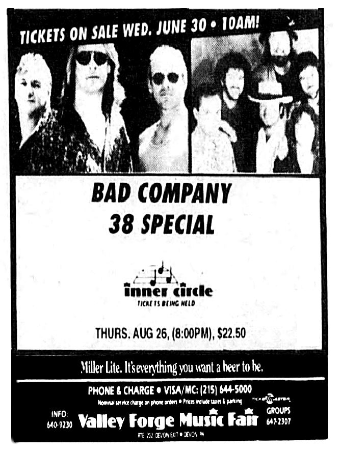 Bad Company Concert & Tour History | Concert Archives