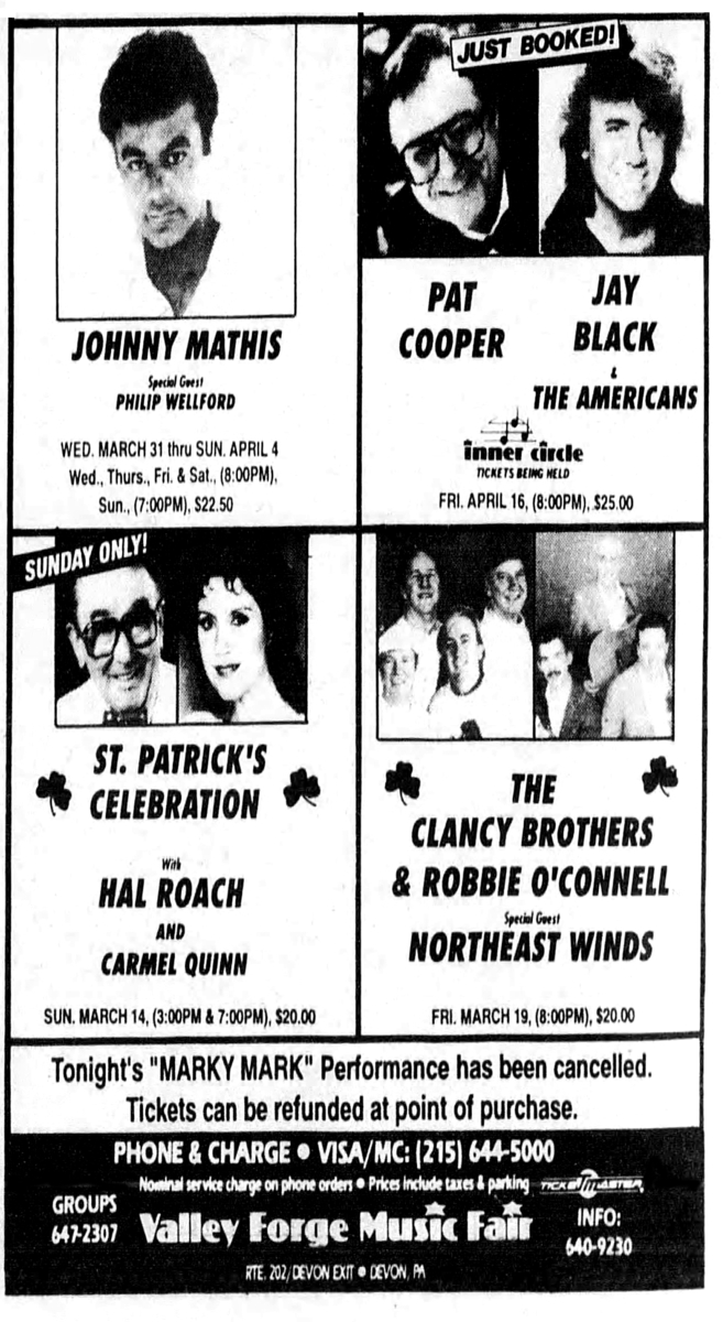 Johnny Mathis Concert & Tour History (Updated for 2024 - 2025 ...