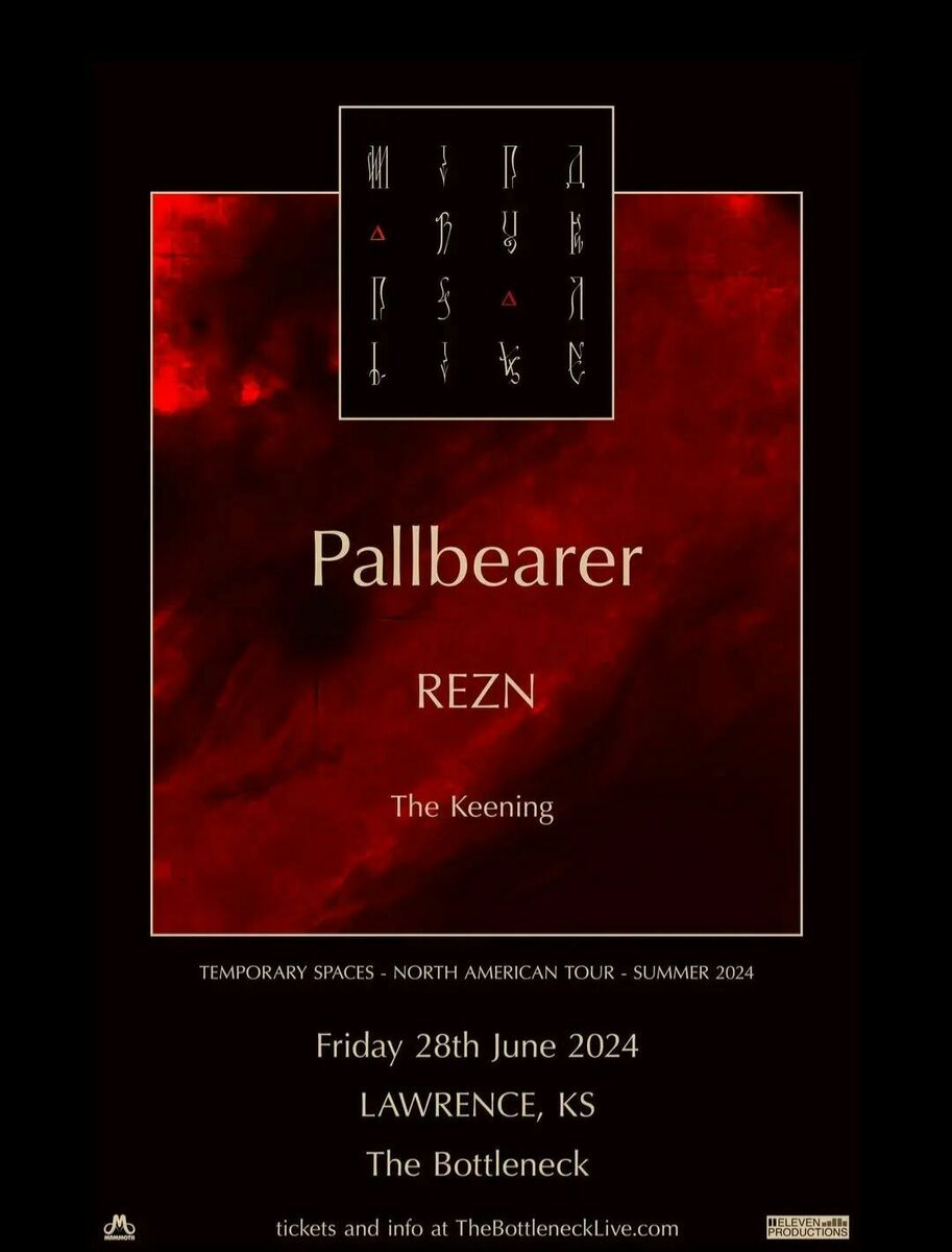 Jun 28, 2024: Pallbearer / Rezn / The Keening at The Bottleneck ...