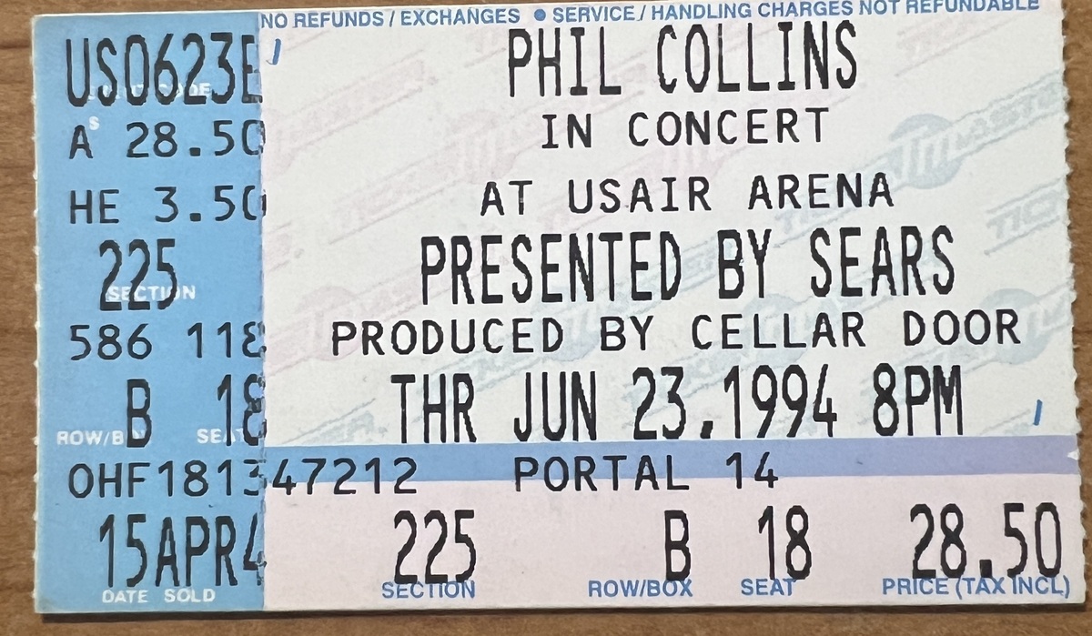Phil Collins Concert & Tour History (Updated for 2024) | Concert Archives