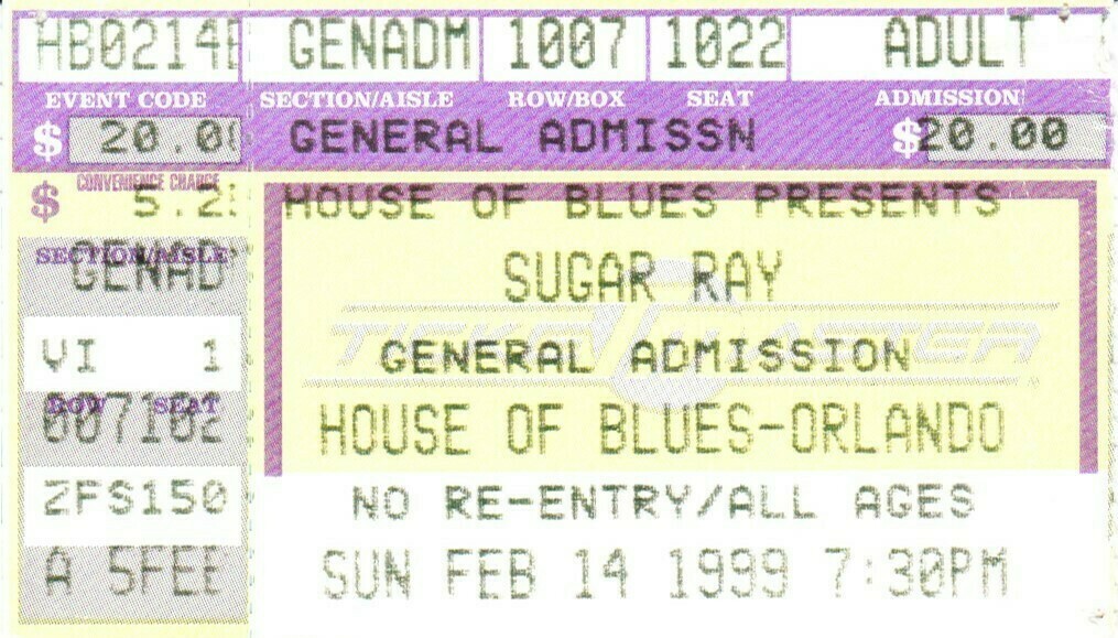 Sugar Ray Concert & Tour History (Updated for 2024) | Concert Archives