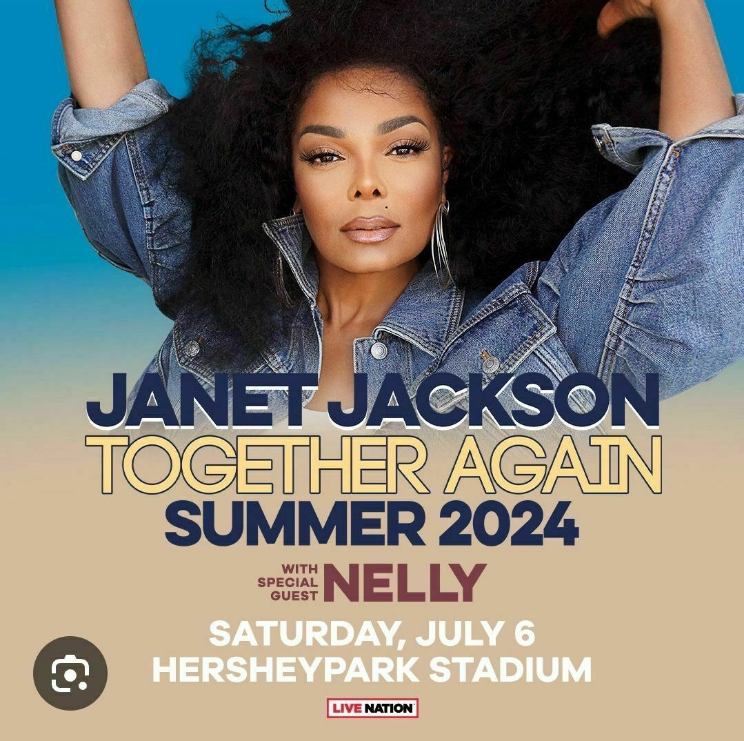 Jul 06, 2024: Janet Jackson / Nelly at Hersheypark Stadium Hershey ...