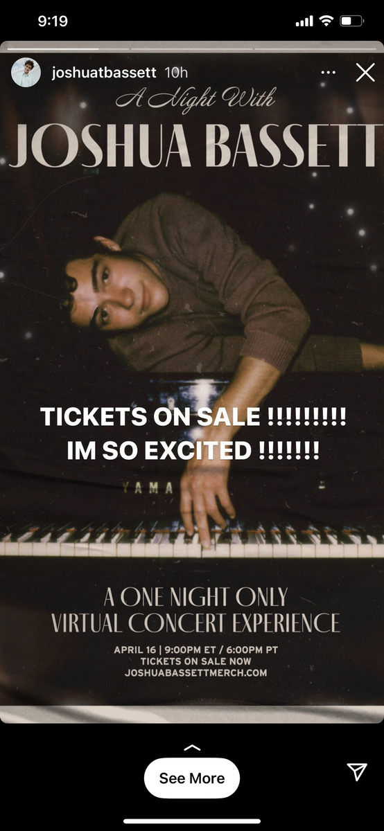 Joshua Bassett Concert & Tour History (Updated for 2024) | Concert Archives