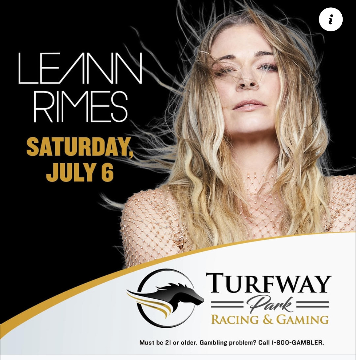 Jul 06, 2024: LeAnn Rimes at Turfway Park Florence, Kentucky, United ...
