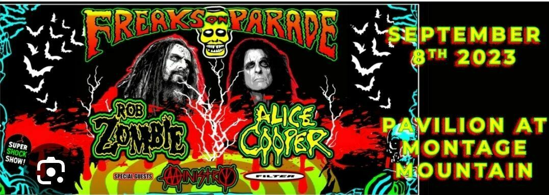 Sep 08, 2023: Rob Zombie / Alice Cooper / Ministry / Filter at The ...