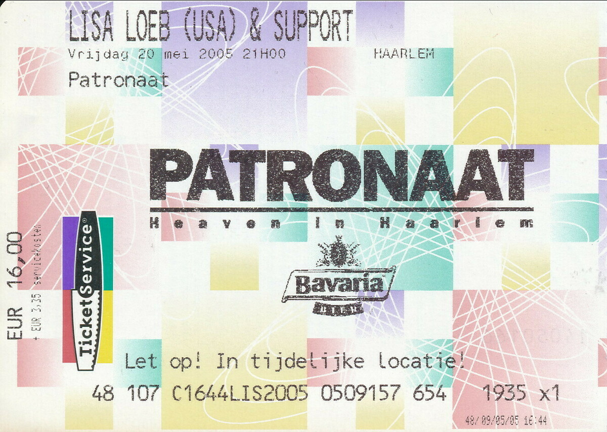 May 20, 2005: Lisa Loeb at Patronaat Haarlem, North Holland ...