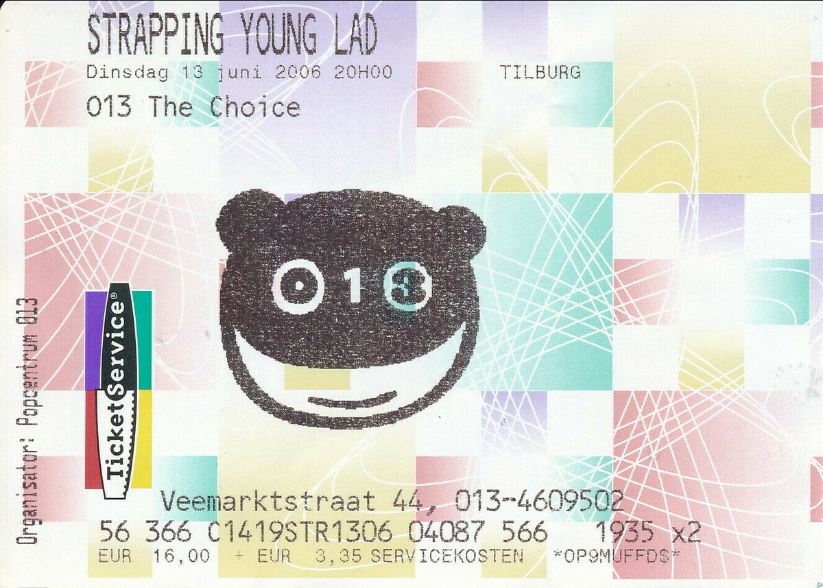 Jun 13, 2006: Strapping Young Lad at Poppodium 013 Tilburg, North ...