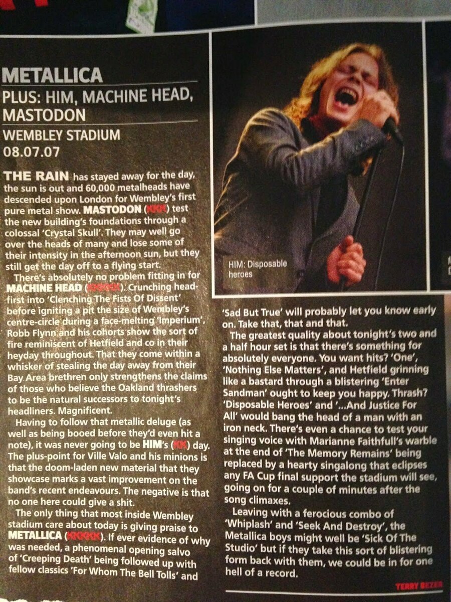 HIM Concert & Tour History | Concert Archives