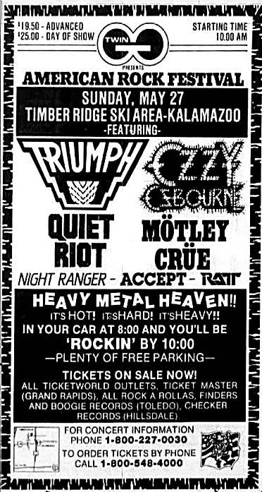 Triumph Concert & Tour History | Concert Archives