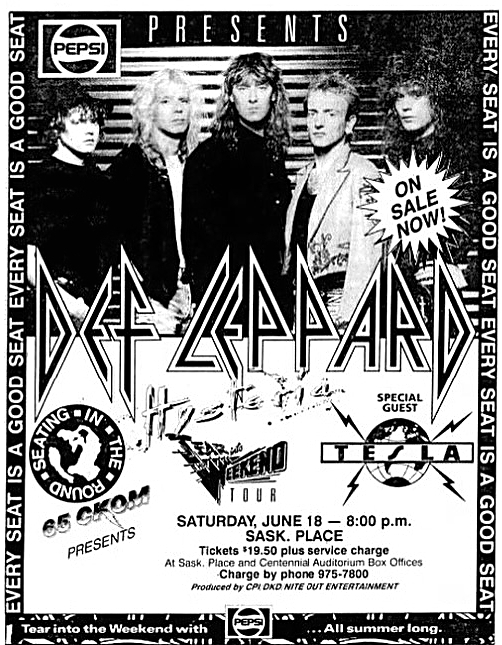Def Leppard's 1988 Concert & Tour History | Concert Archives