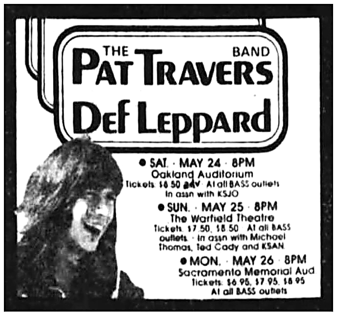 Def Leppard's 1980 Concert & Tour History | Concert Archives