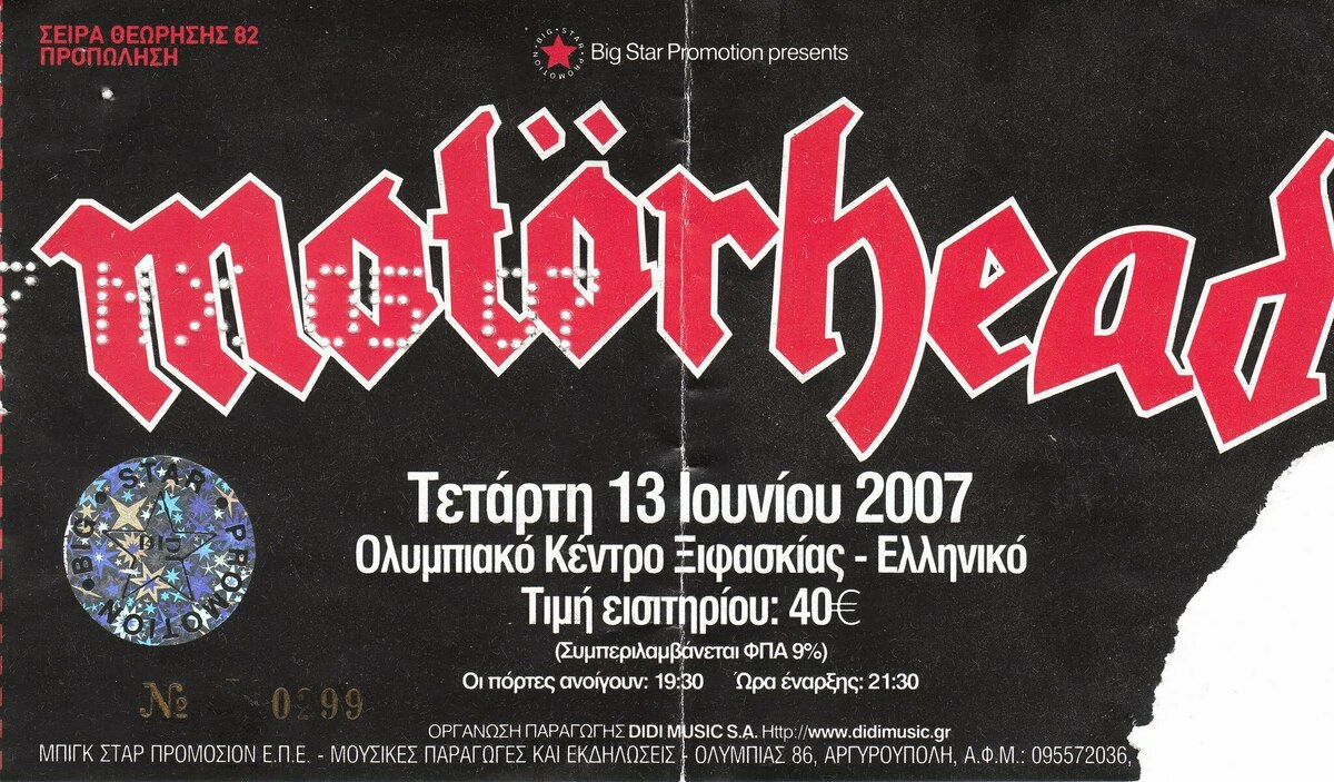 Motörhead Concert & Tour History | Concert Archives