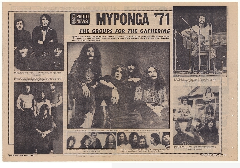 Feb 01, 1971: Black Sabbath at The Outback Myponga, South Australia ...