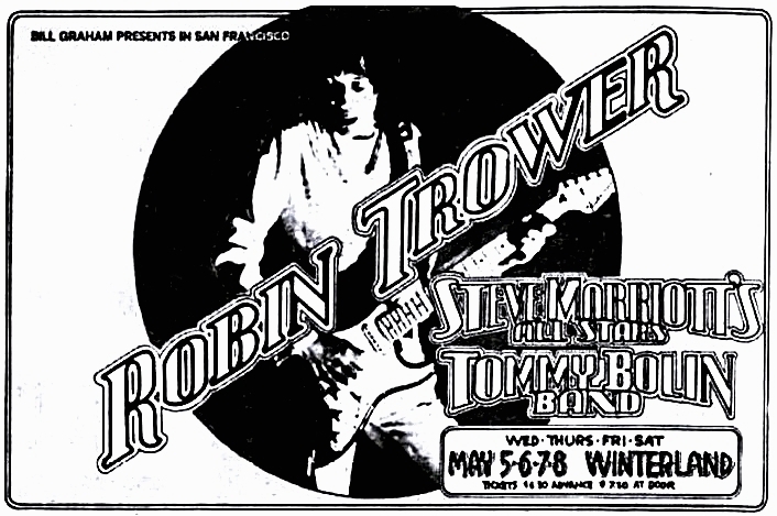 Tommy Bolin Band Concert & Tour History | Concert Archives