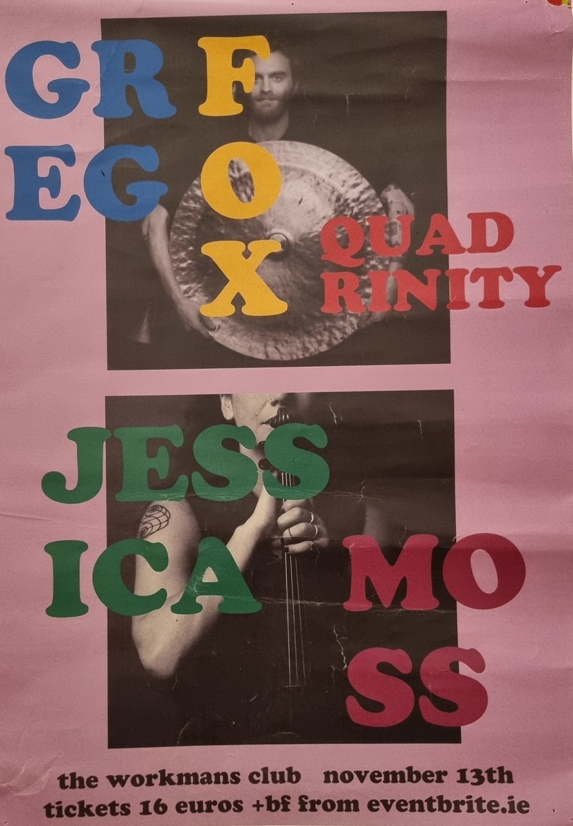 Nov 13, 2018: Greg Fox's Quadrinity / Jessica Moss at The Workmans Club ...