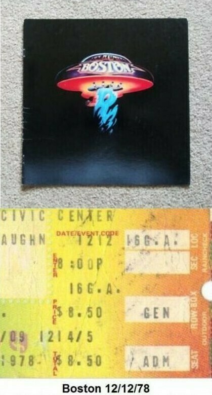 Boston's 1978 Concert & Tour History | Concert Archives