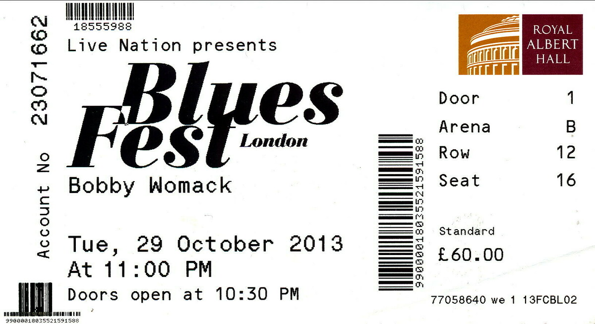 Bobby Womack Concert & Tour History | Concert Archives