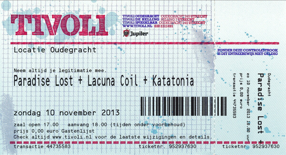 Concert History of Tivoli Oudegracht Utrecht, Utrecht, Netherlands ...