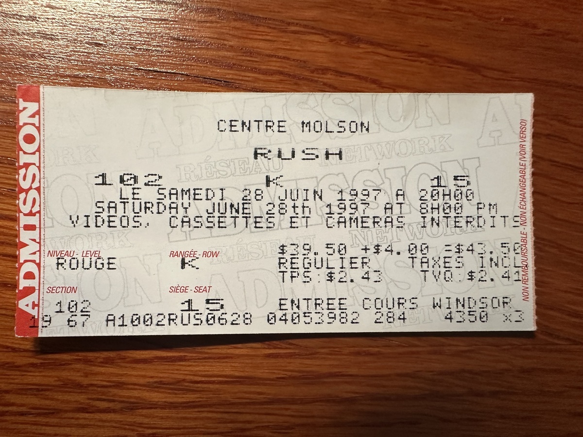 Rush Concert & Tour History (Updated for 2024) | Concert Archives