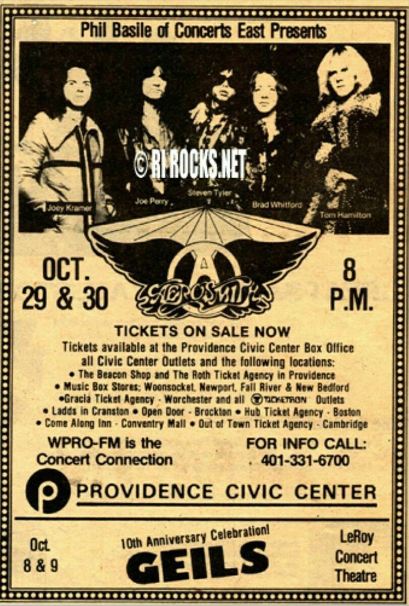 Aerosmith's 1977 Concert & Tour History | Concert Archives