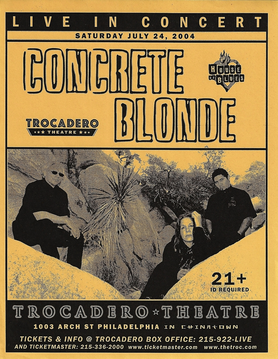 Concrete Blonde Concert & Tour History | Concert Archives Concrete Blonde Concert & Tour History | Concert Archives
