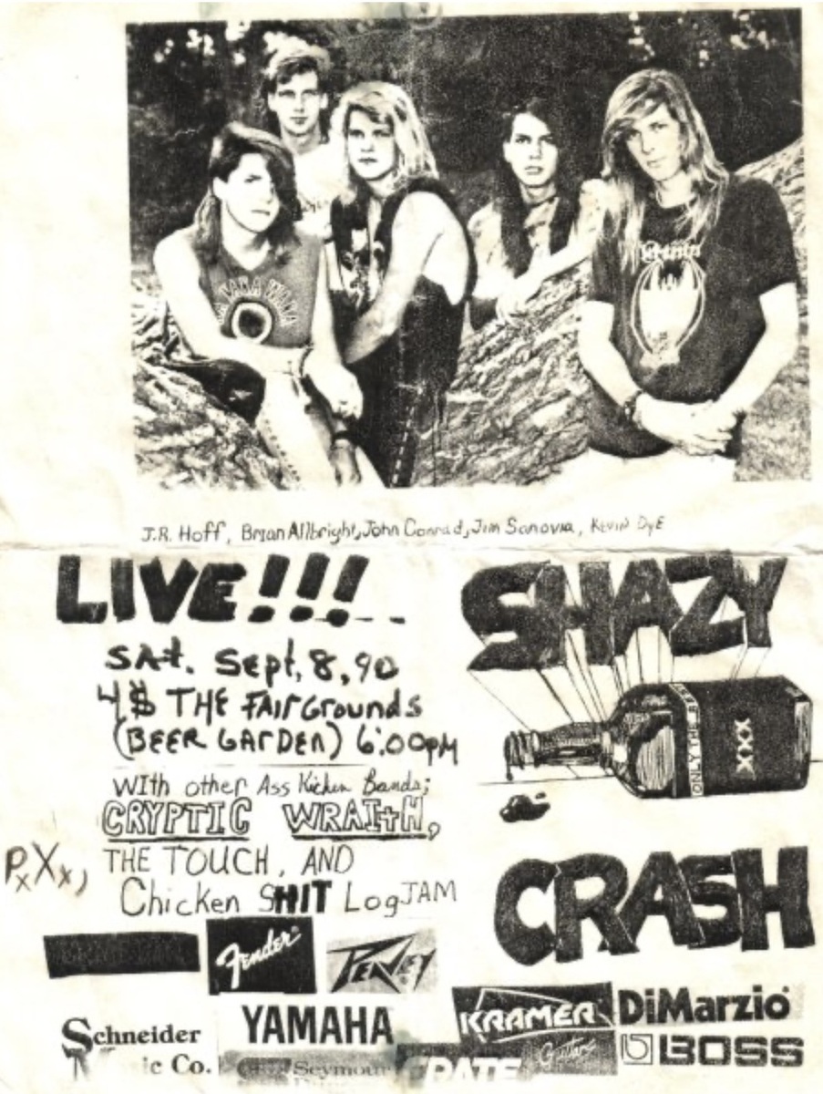 Sep 08, 1990: Shazy Crash / Cryptic Wraith / The Touch / Painful X ...