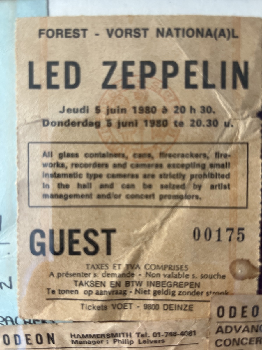 Led Zeppelin's 1980 Concert & Tour History | Concert Archives