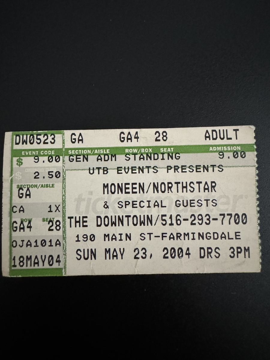 May 23, 2004: Northstar / Moneen / Chronic Future at The Downtown ...