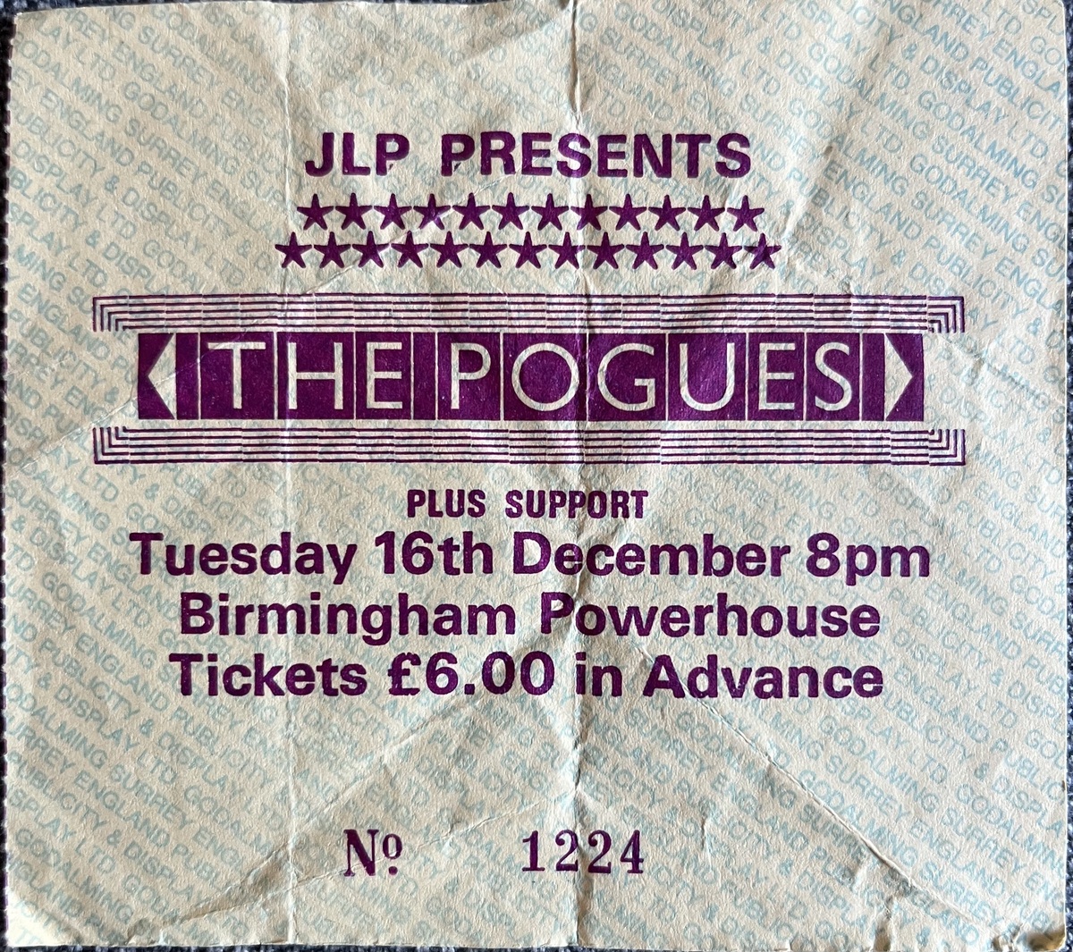 The Pogues Concert & Tour History (Updated for 2024) | Concert Archives