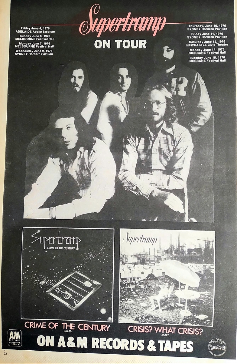 Supertramp Concert & Tour History | Concert Archives