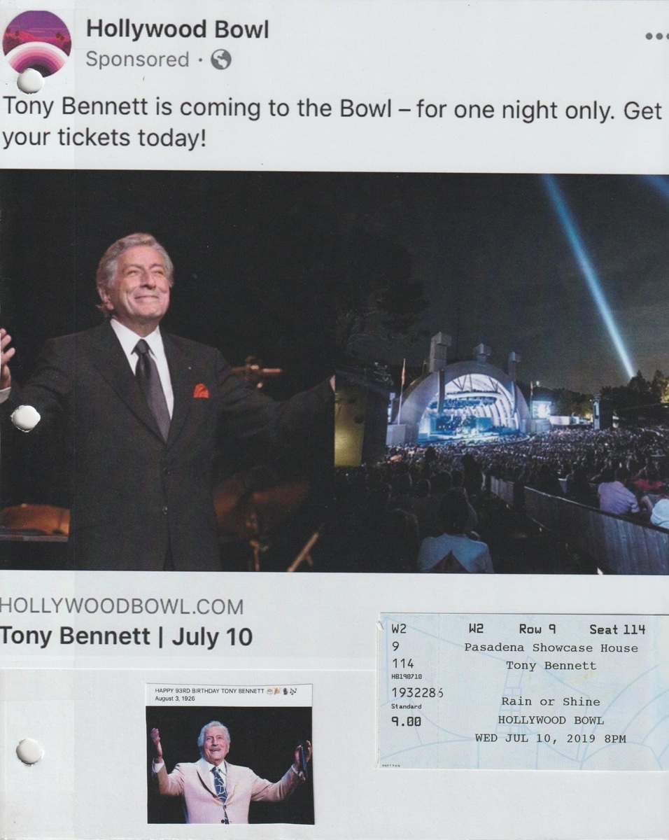 Tony Bennett's 2019 Concert & Tour History | Concert Archives