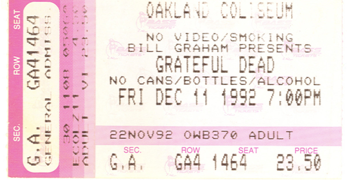 Grateful Dead's 1992 Concert & Tour History | Concert Archives