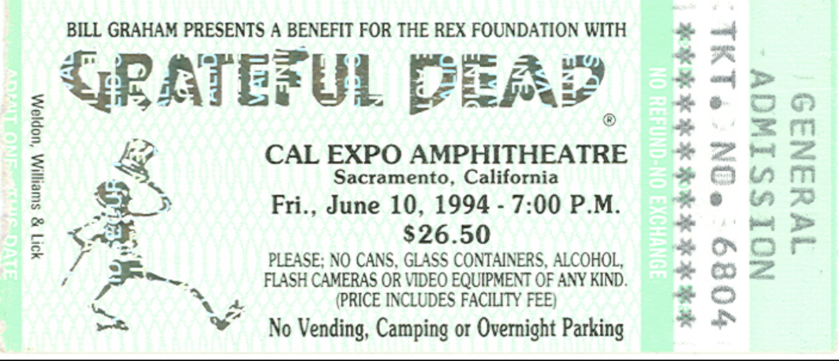 Jun 10, 1994: Grateful Dead at Cal Expo Amphitheatre Sacramento ...