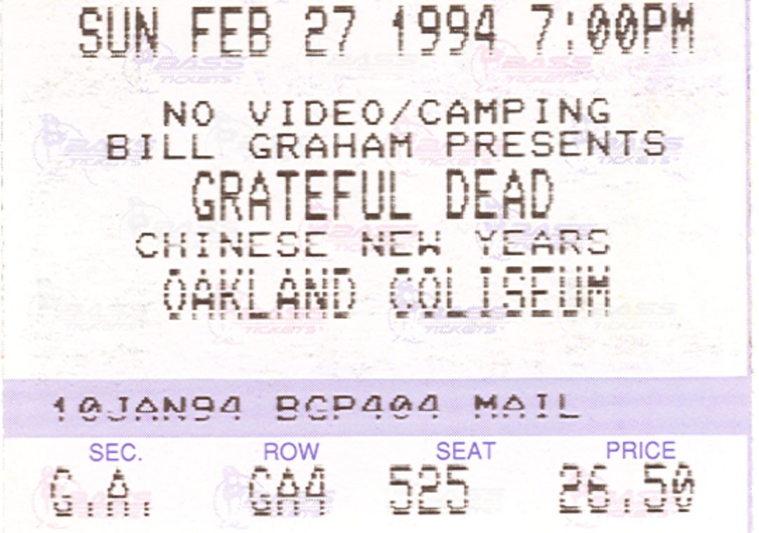 Grateful Dead's 1994 Concert & Tour History | Concert Archives