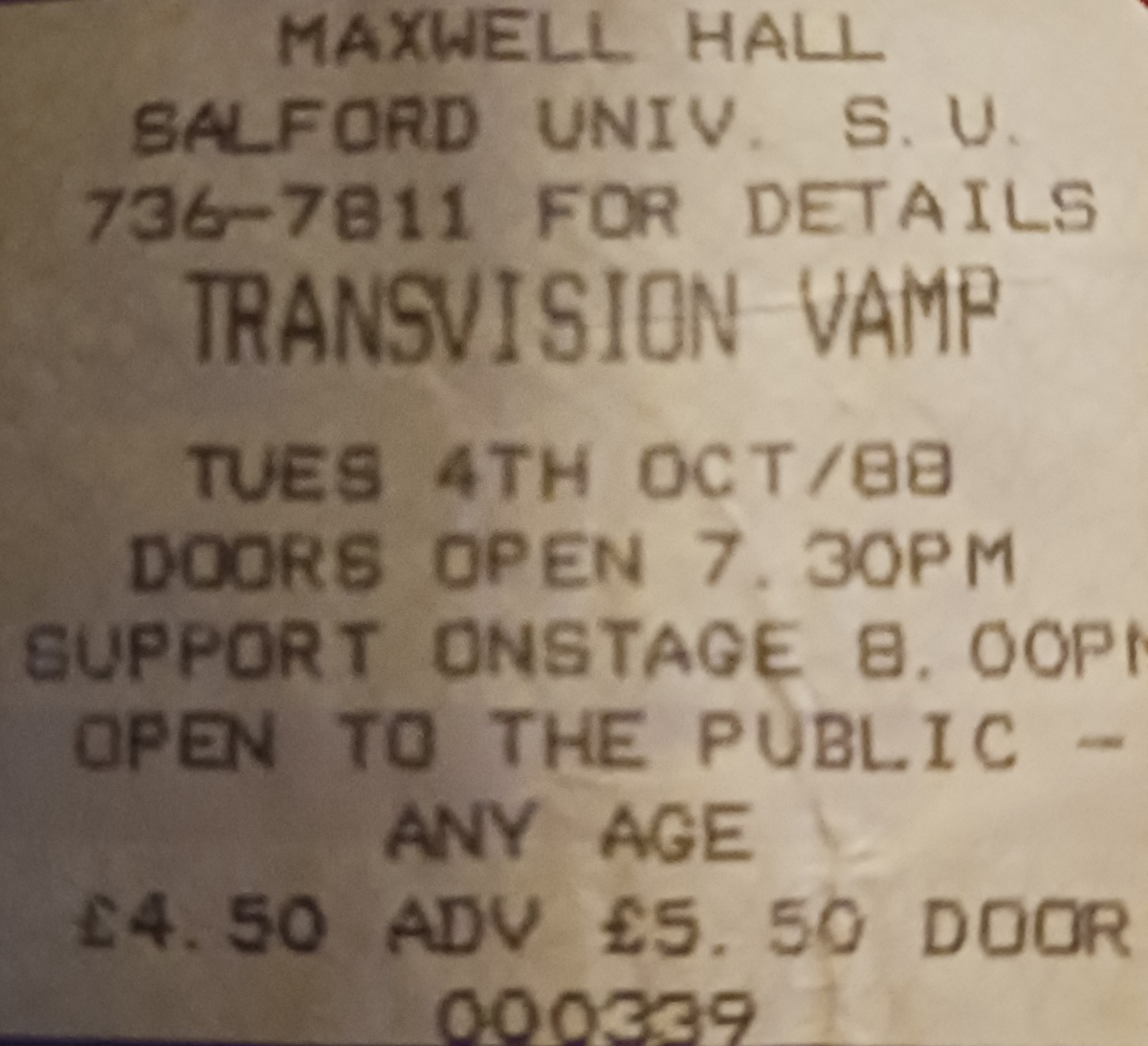 Transvision Vamp Concert & Tour History | Concert Archives