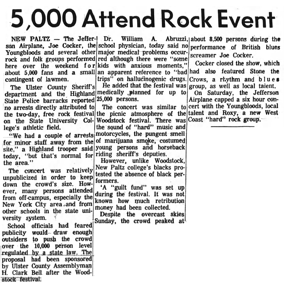 Jefferson Airplane Concert & Tour History | Concert Archives