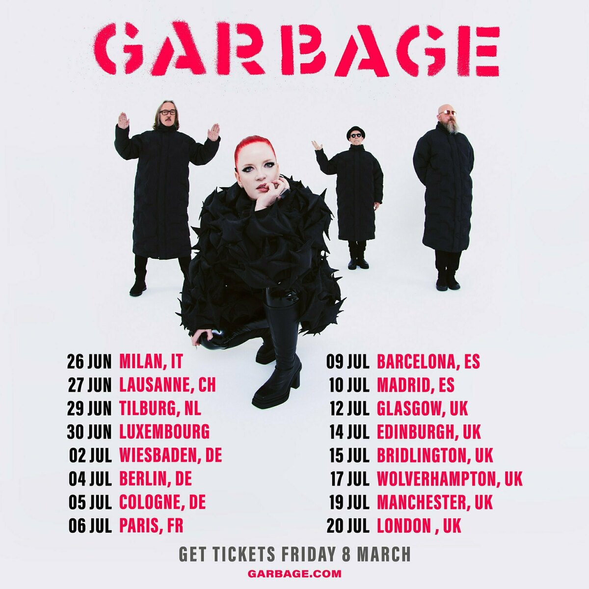 Jun 29, 2024: Garbage / Lucia & The Best Boys at Main Stage, Poppodium ...