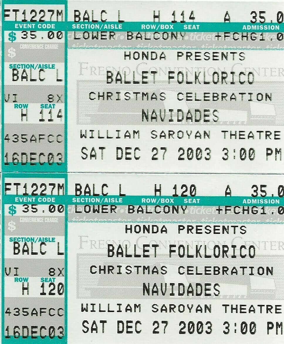 Ballet Folklorico de Mexico De Amalia Hernandez Concert & Tour History ...