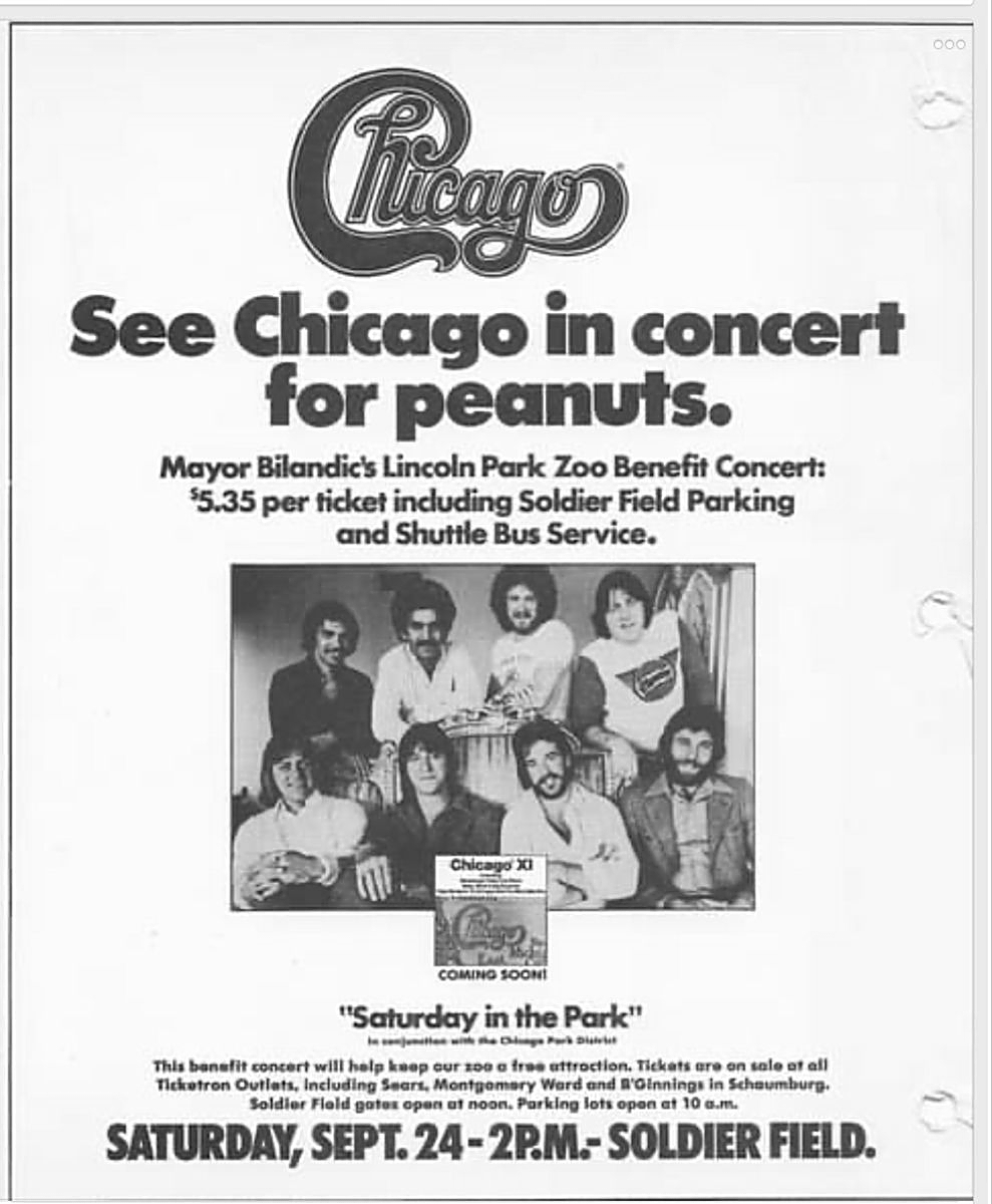 1977 Concert History of Soldier Field Chicago, Illinois, United States ...