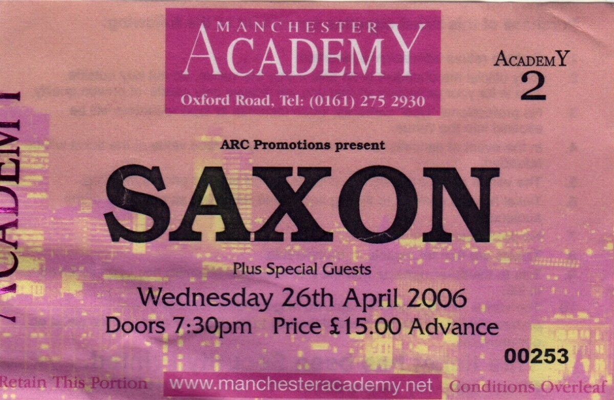 Saxon Concert & Tour History (Updated for 2024 - 2025) | Concert Archives