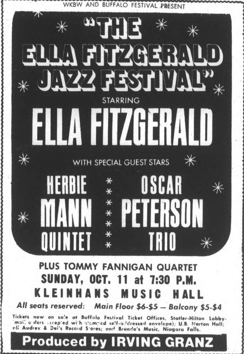Ella Fitzgerald Concert & Tour History | Concert Archives