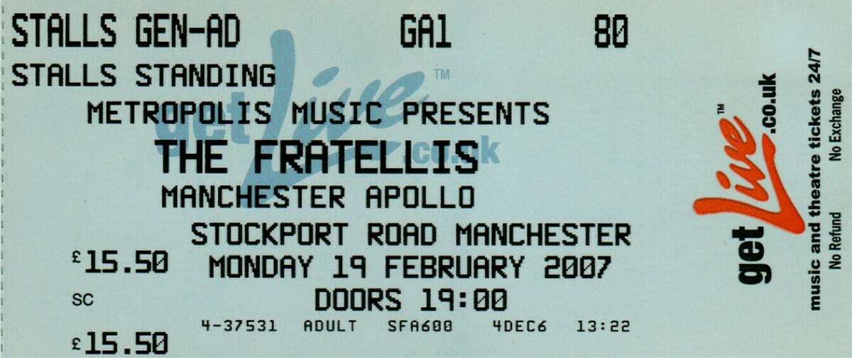 The Fratellis Concert & Tour History (Updated for 2025) | Concert Archives