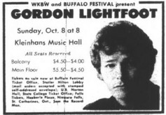 Gordon Lightfoot Concert & Tour History | Concert Archives